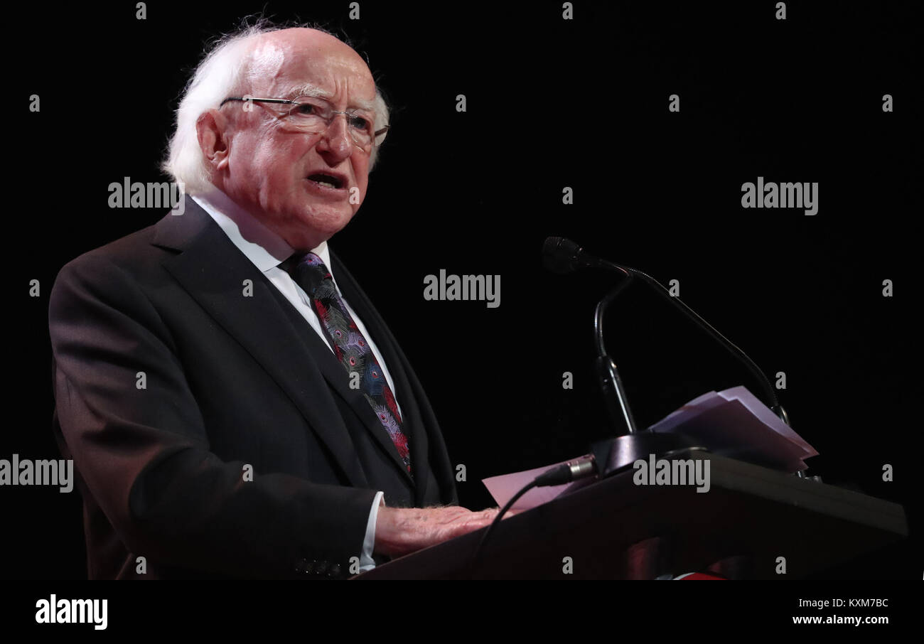 President Michael D Higgins officially opens the BT Young Scientist and ...