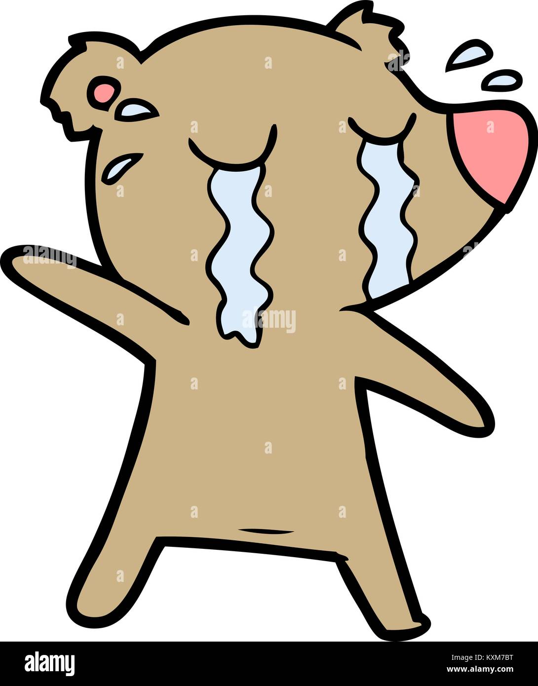 cartoon crying bear Stock Vector Image & Art - Alamy