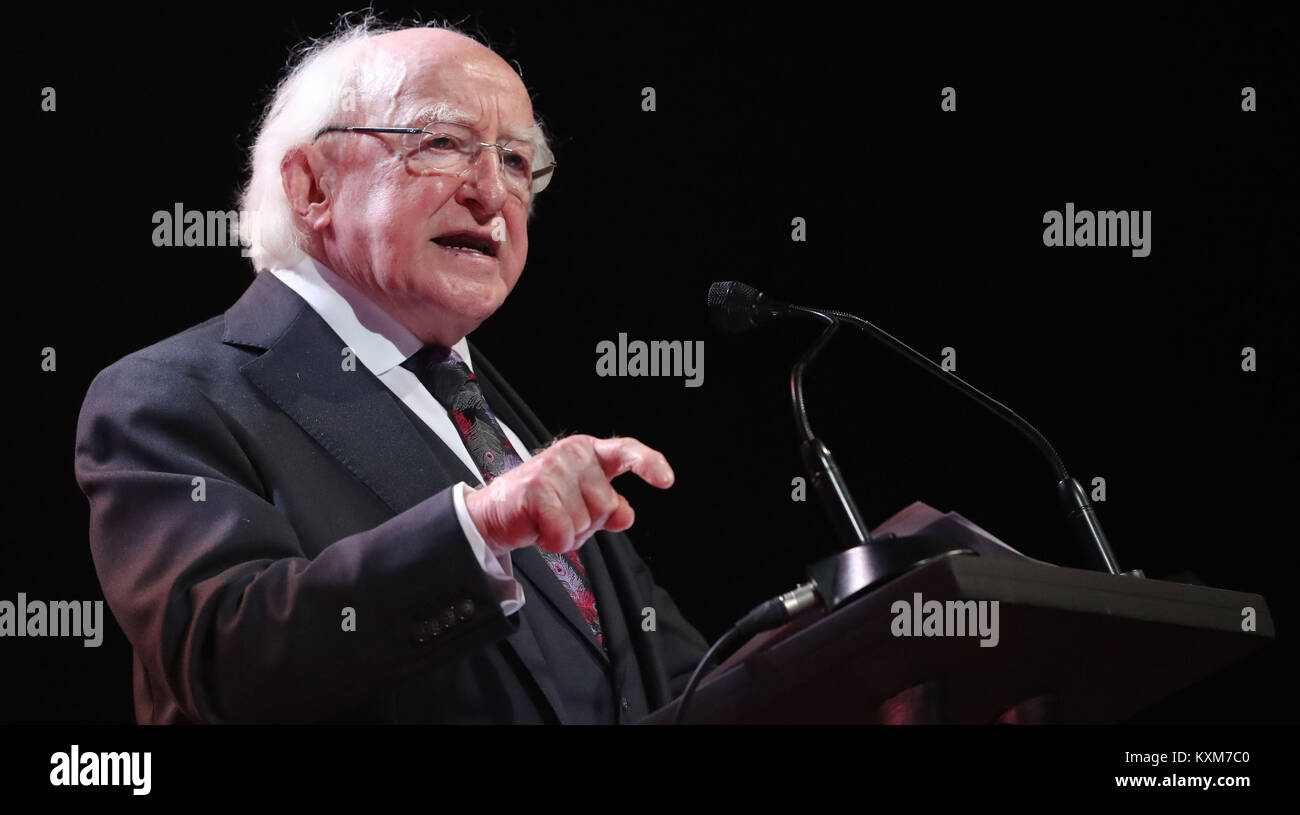 President Michael D Higgins officially opens the BT Young Scientist and ...