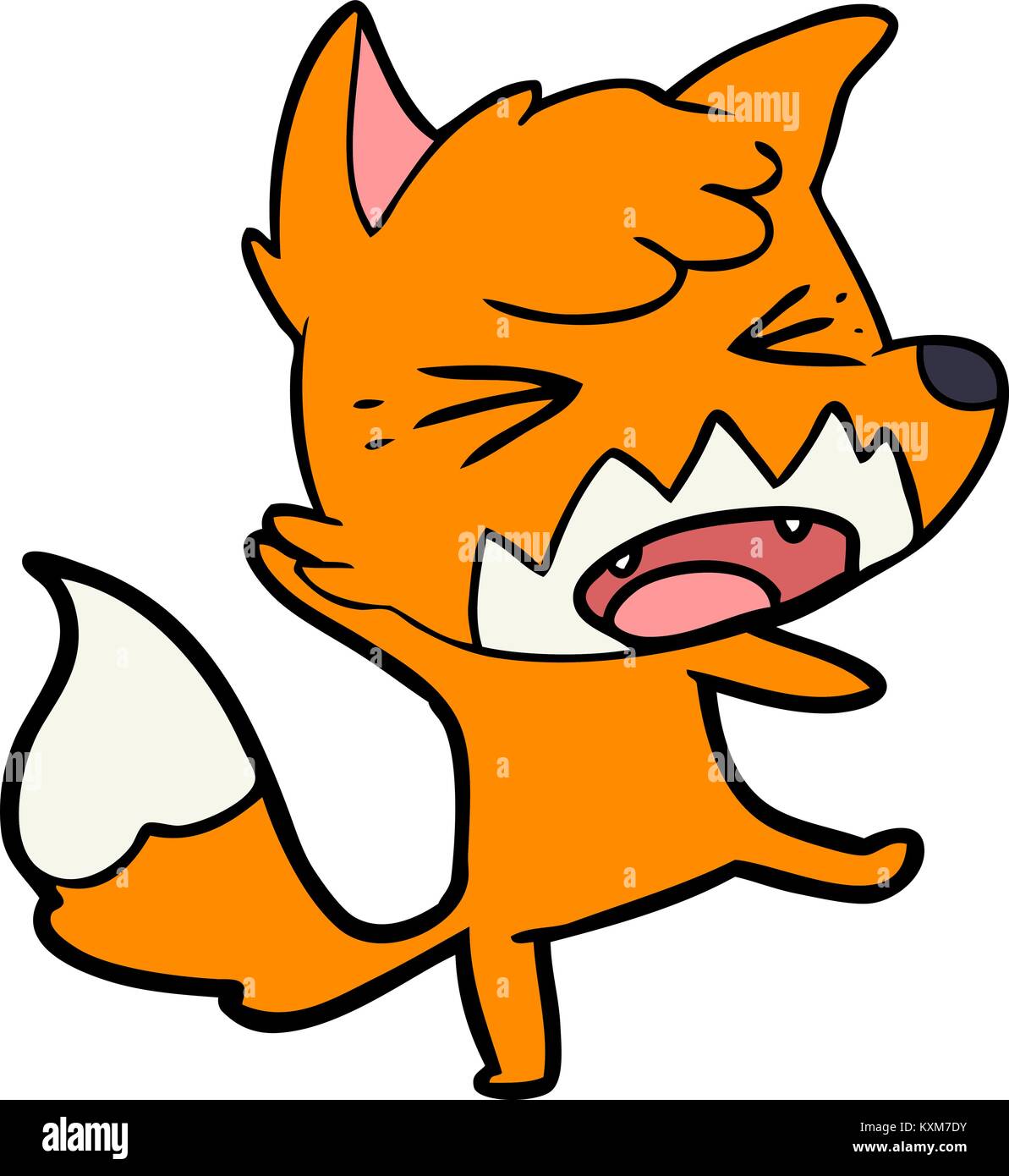 angry cartoon fox Stock Vector Image & Art - Alamy