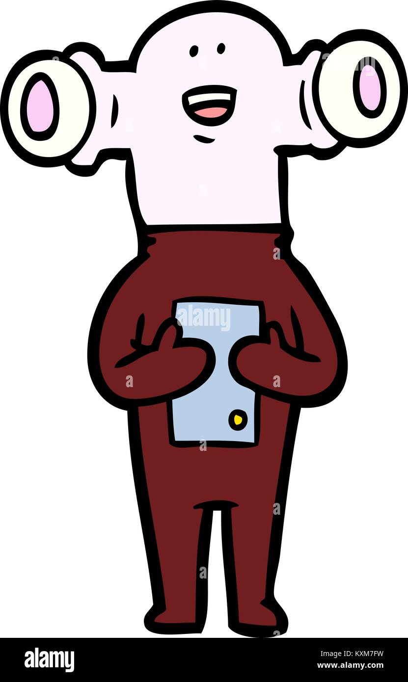 friendly cartoon alien Stock Vector Image & Art - Alamy