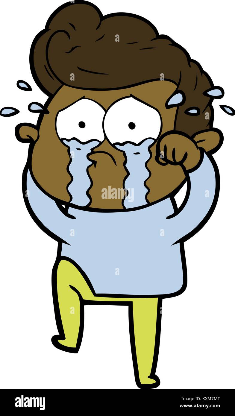 cartoon crying man Stock Vector Image & Art - Alamy