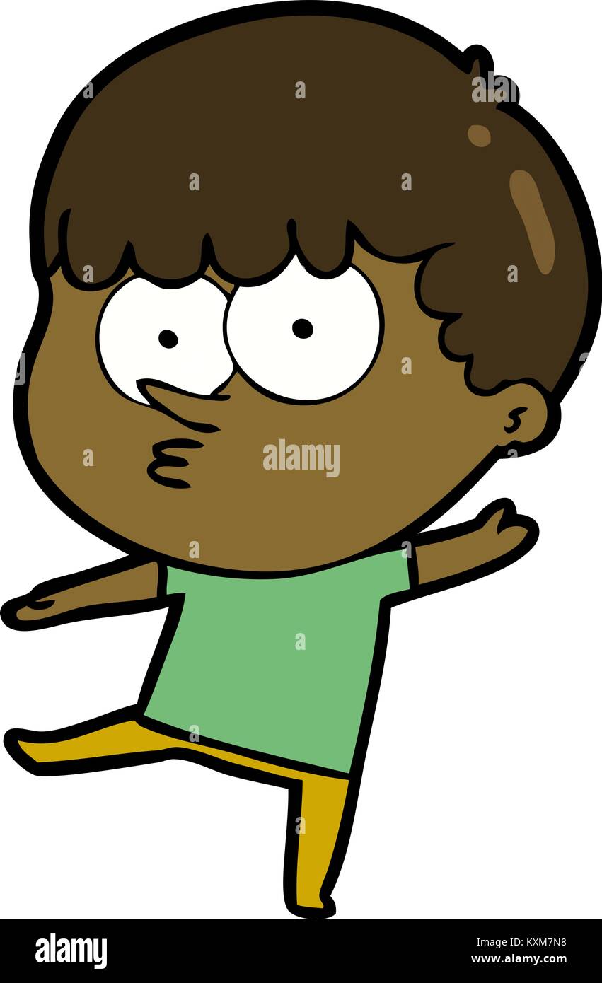 cartoon curious boy Stock Vector Image & Art - Alamy