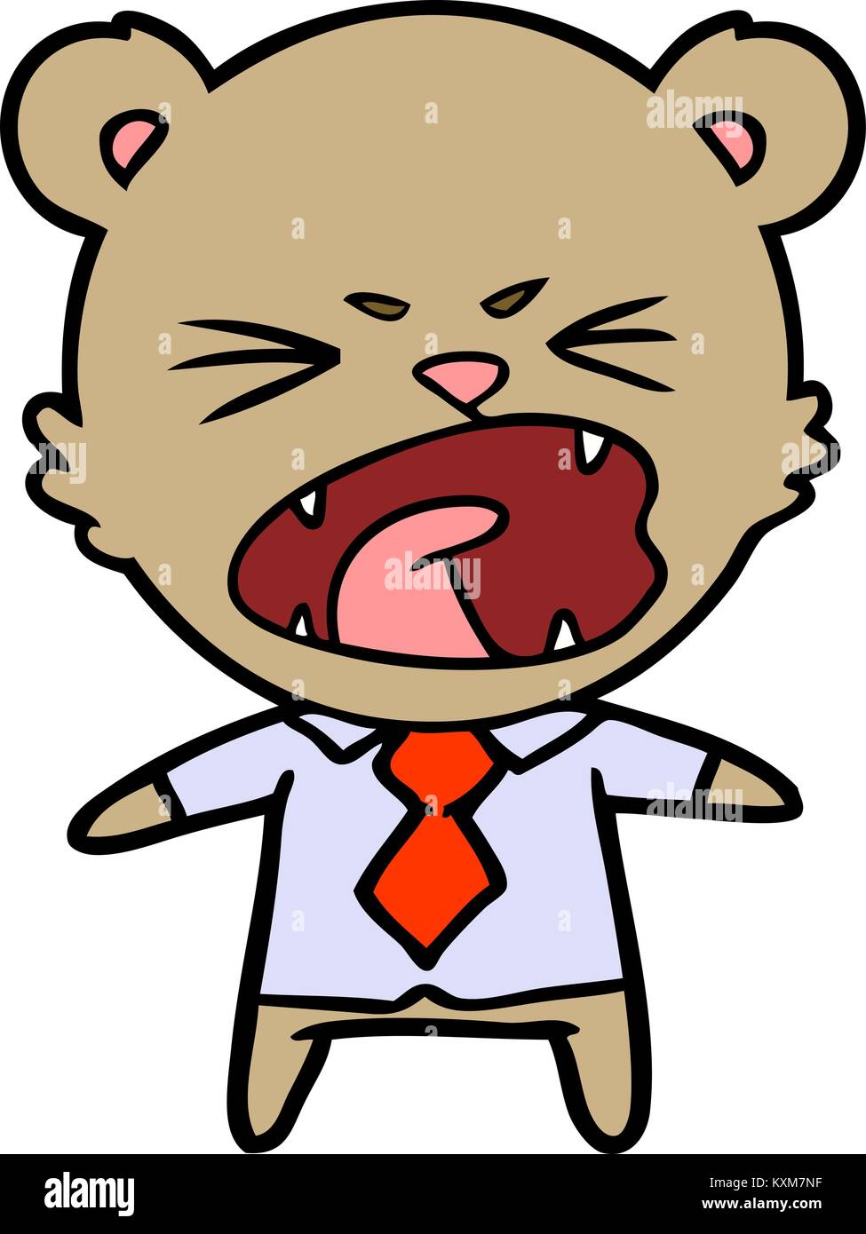 angry cartoon bear Stock Vector Image & Art - Alamy