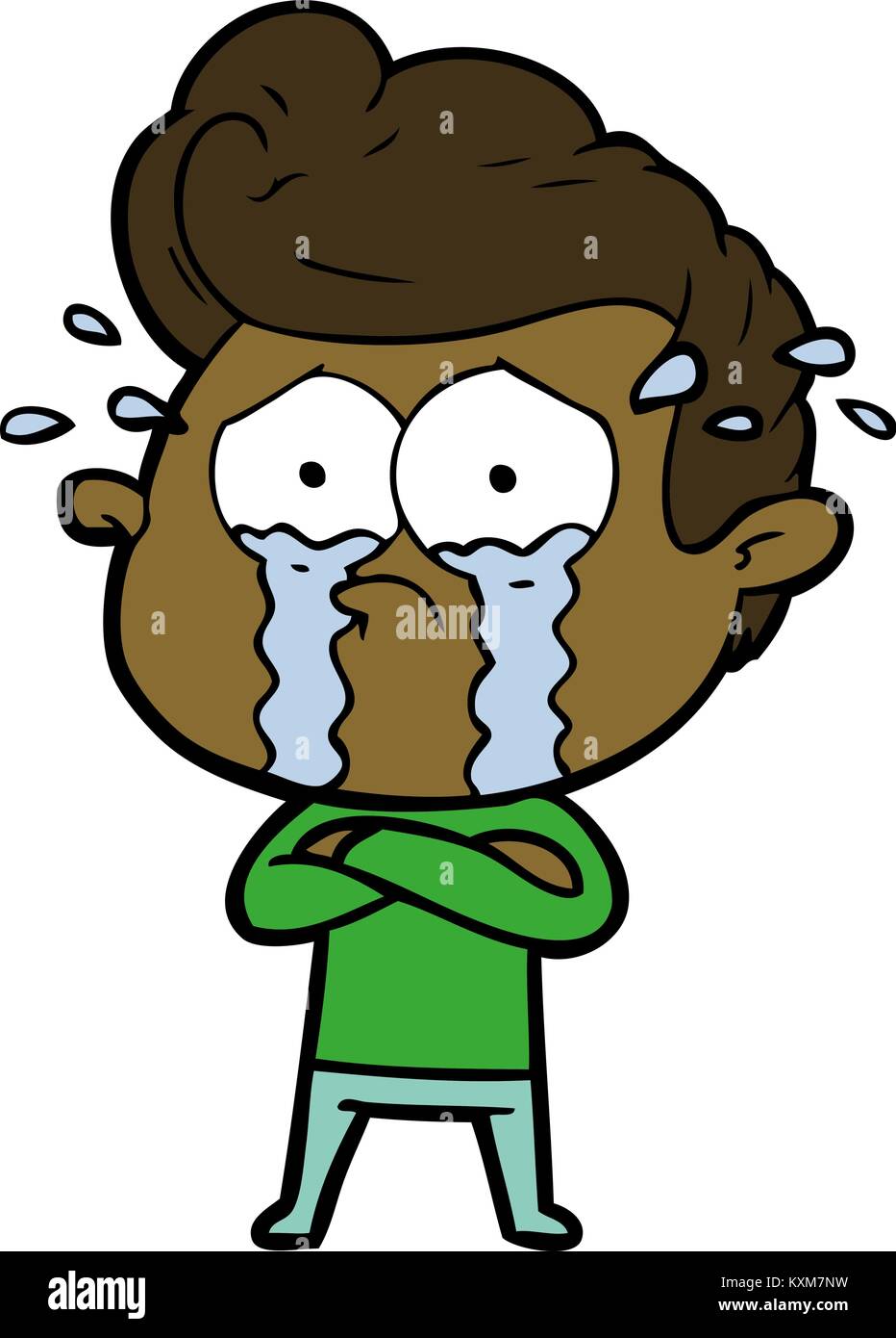 cartoon crying man Stock Vector Image & Art - Alamy