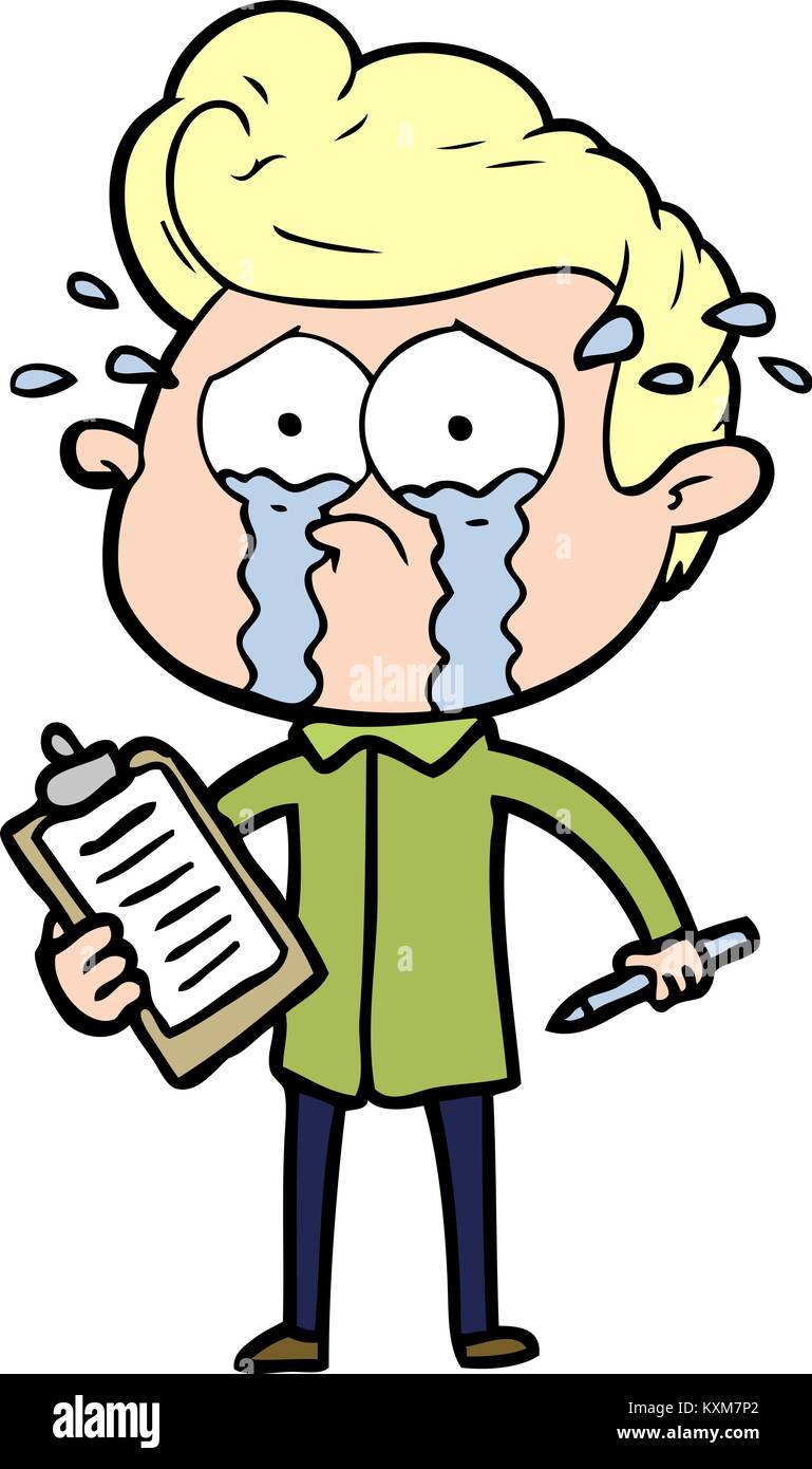 cartoon crying man Stock Vector Image & Art - Alamy