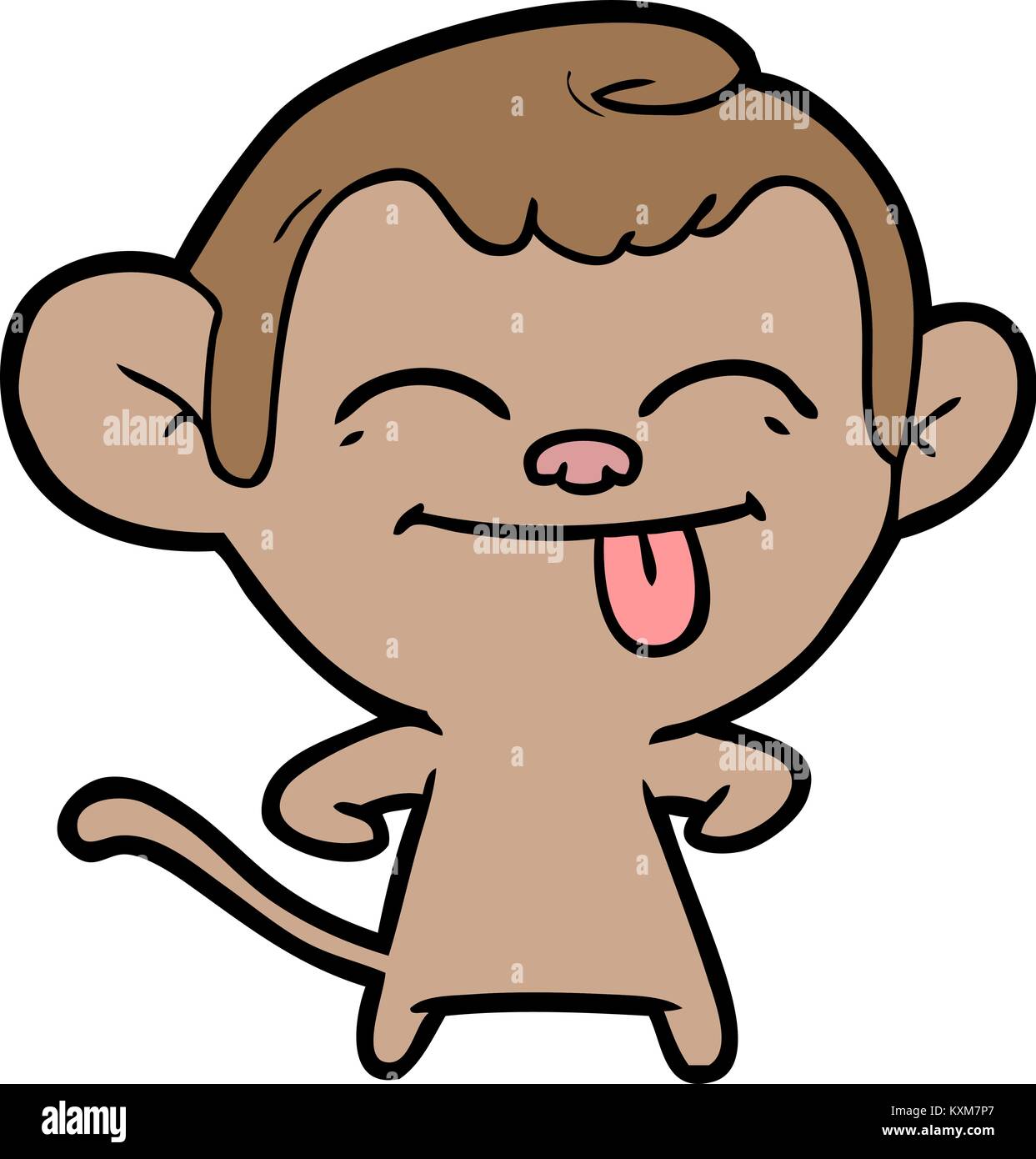 funny cartoon monkey Stock Vector Image & Art - Alamy