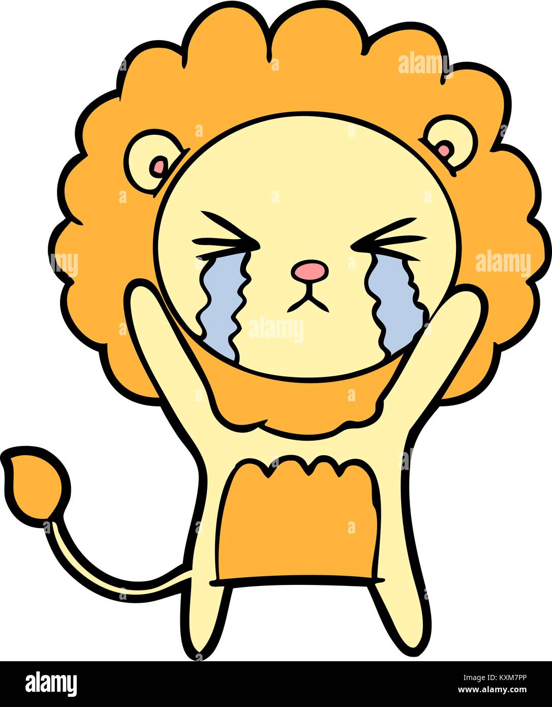 cartoon crying lion Stock Vector Image & Art - Alamy