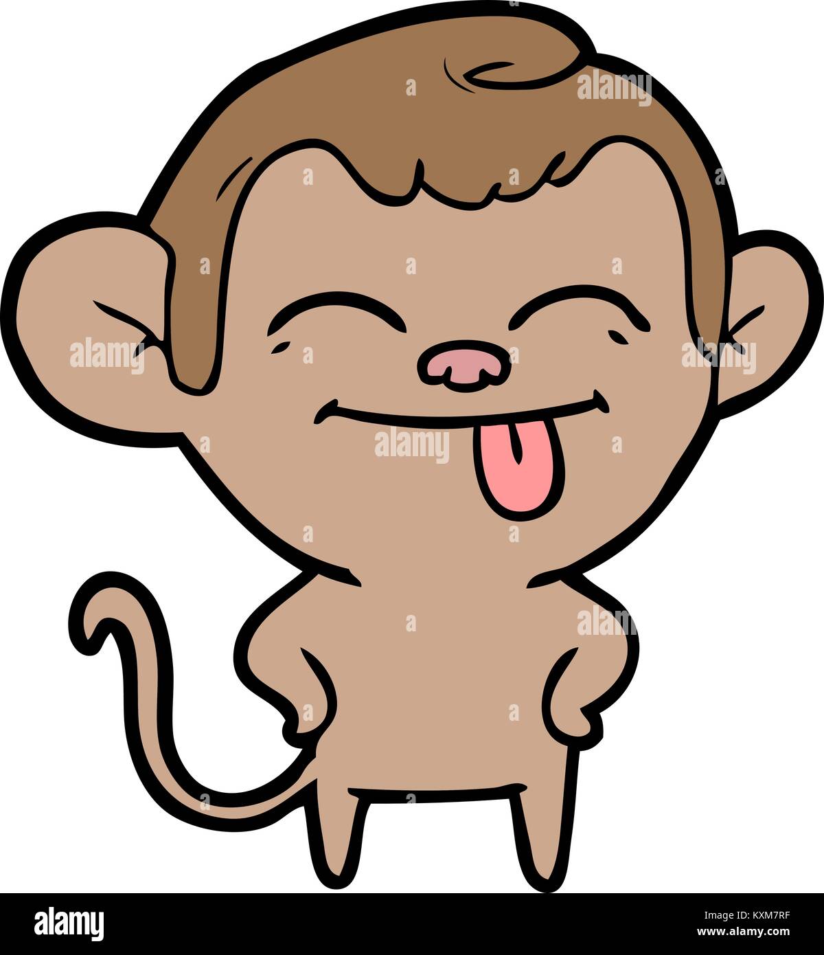 funny cartoon monkey Stock Vector Image & Art - Alamy
