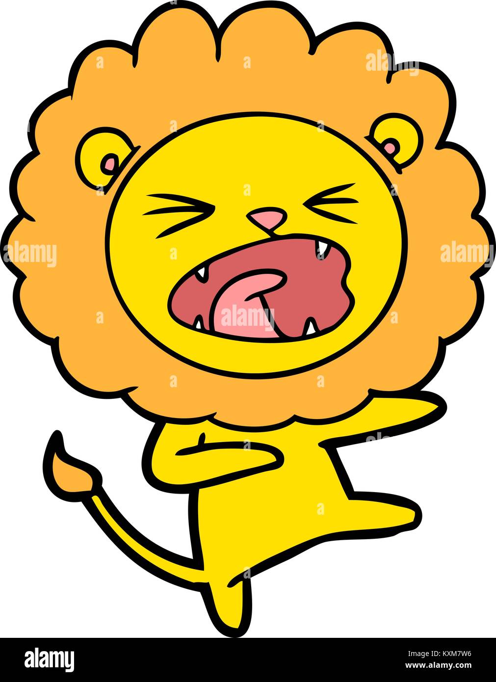 cartoon angry lion Stock Vector Image & Art - Alamy