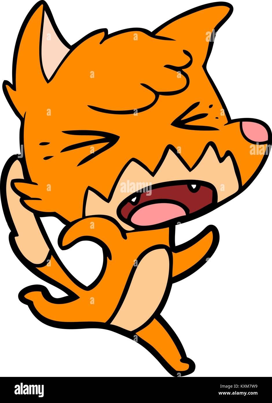 angry cartoon fox running Stock Vector Image & Art - Alamy