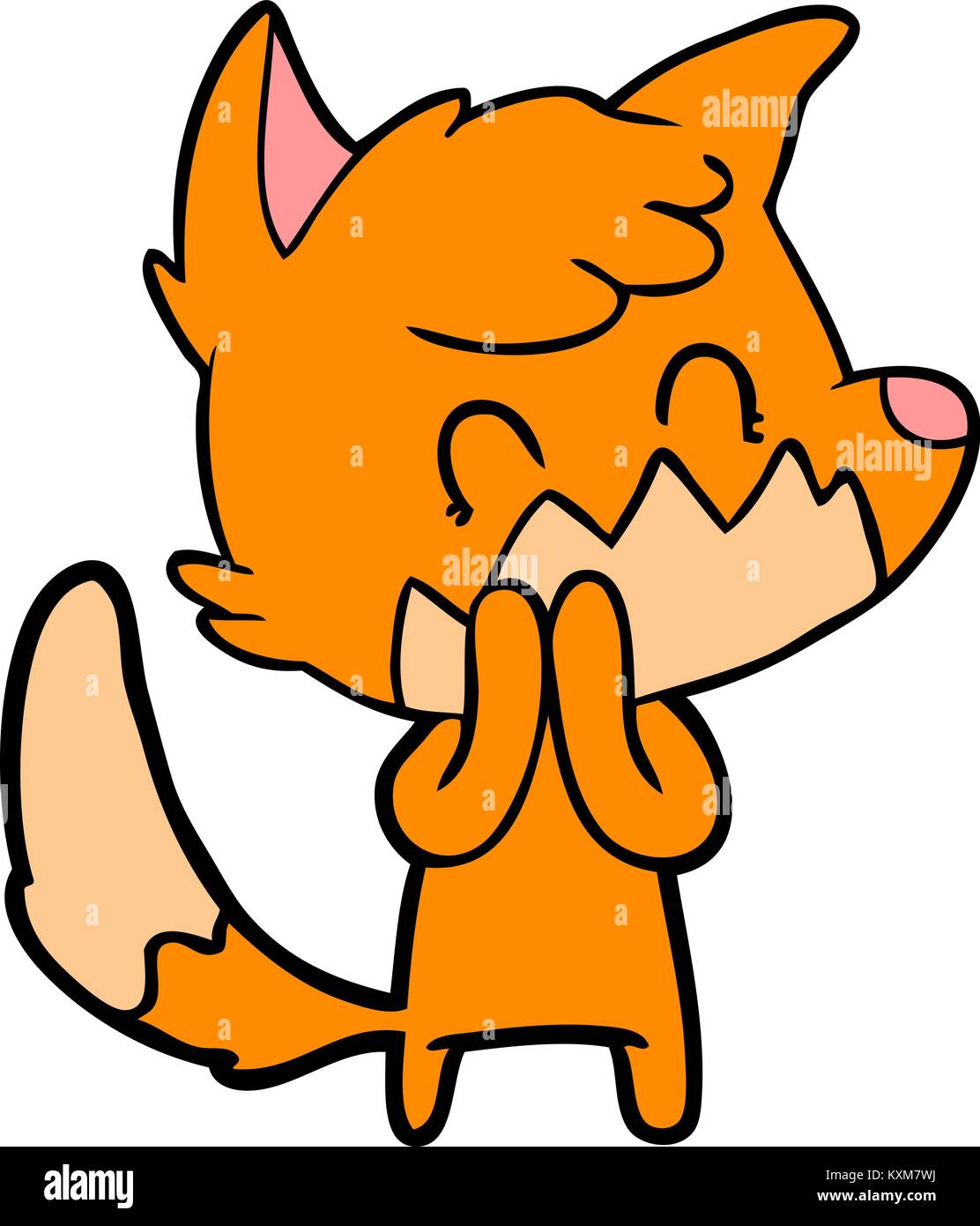 cartoon friendly fox Stock Vector Image & Art - Alamy