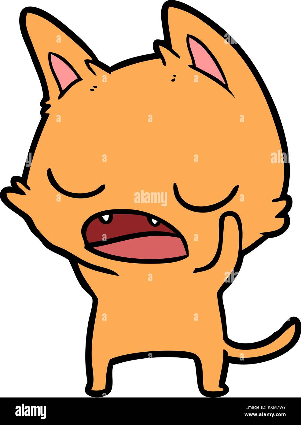 talking cat cartoon Stock Vector Image & Art - Alamy