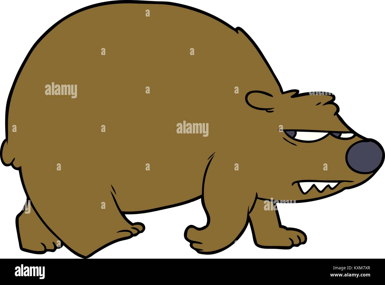 cartoon angry bear Stock Vector Image & Art - Alamy