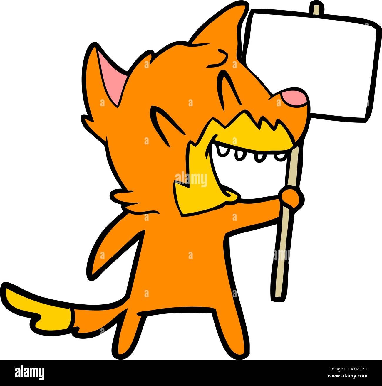 laughing fox cartoon Stock Vector Image & Art - Alamy