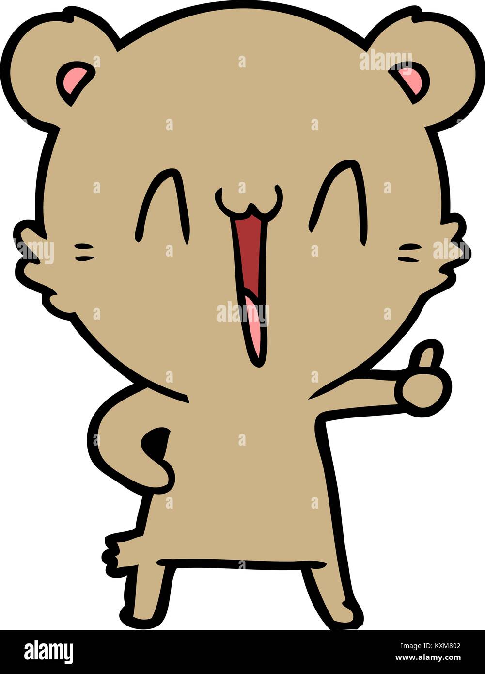 happy bear cartoon Stock Vector Image & Art - Alamy