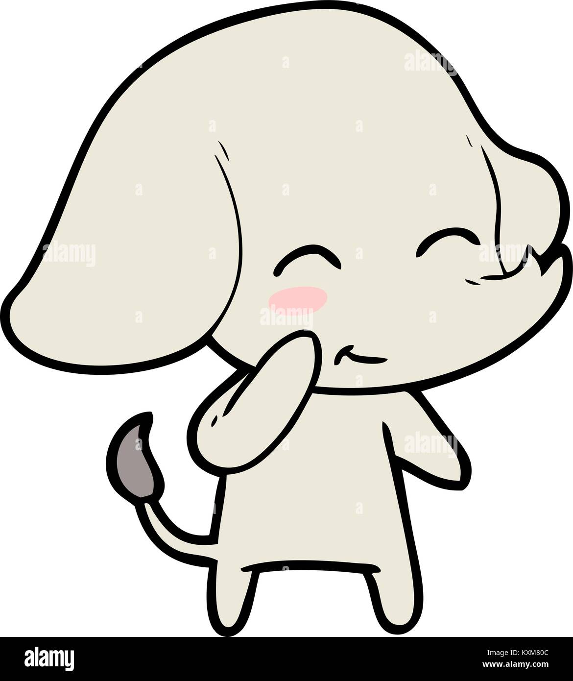 cute cartoon elephant Stock Vector Image & Art - Alamy