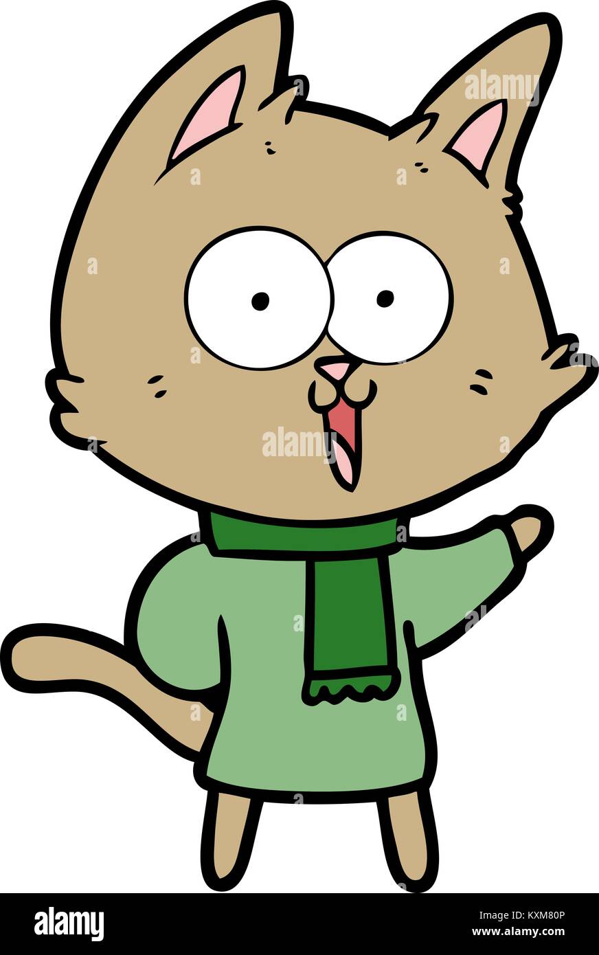 funny cartoon cat Stock Vector Image & Art - Alamy