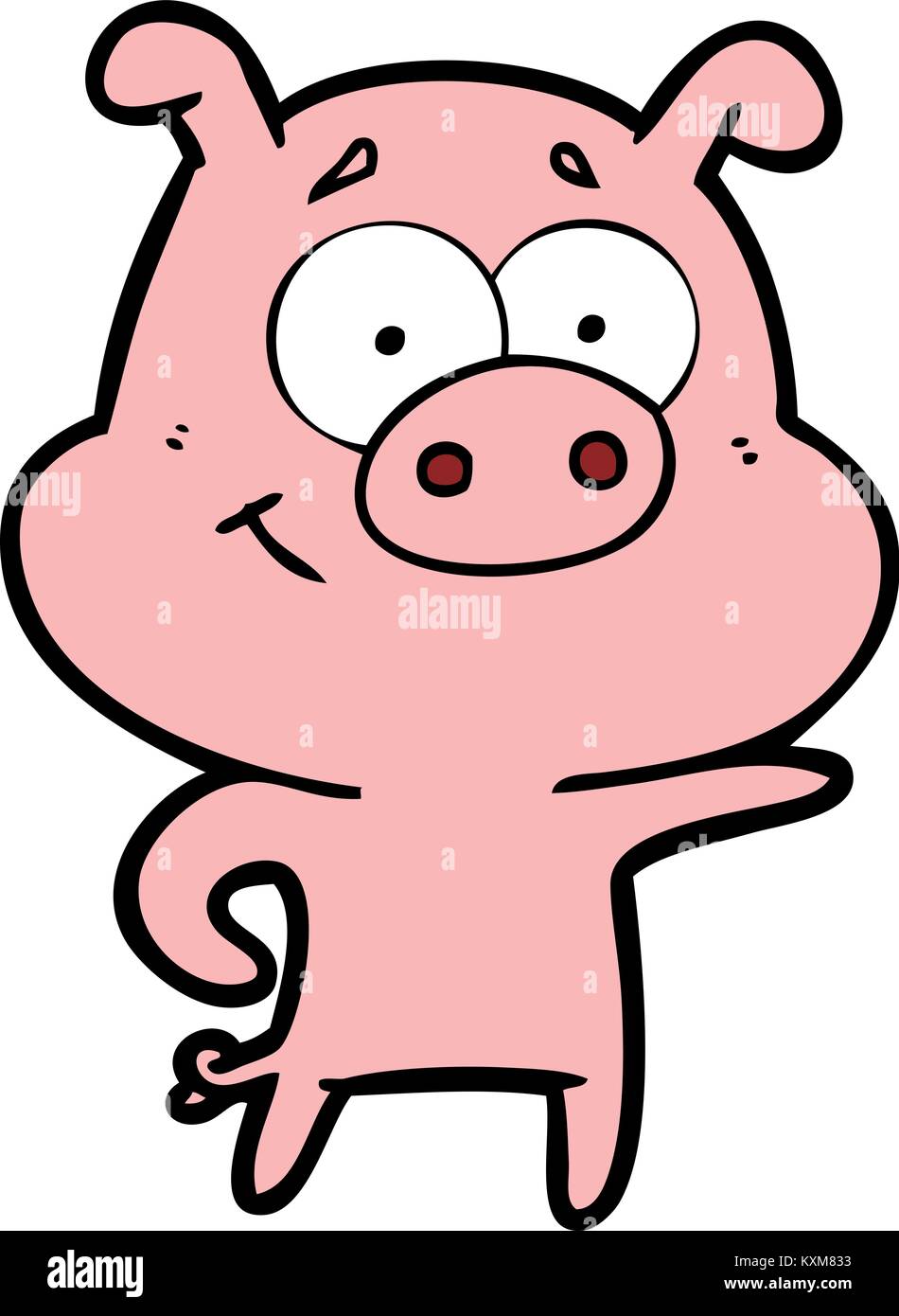 cartoon pig pointing Stock Vector Image & Art - Alamy