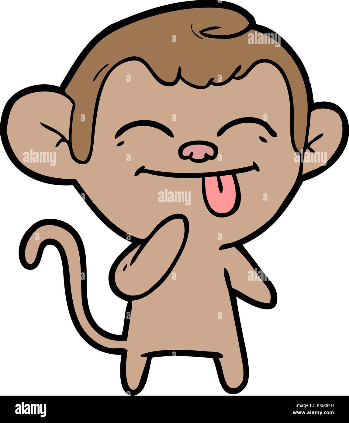 funny cartoon monkey Stock Vector Image & Art - Alamy