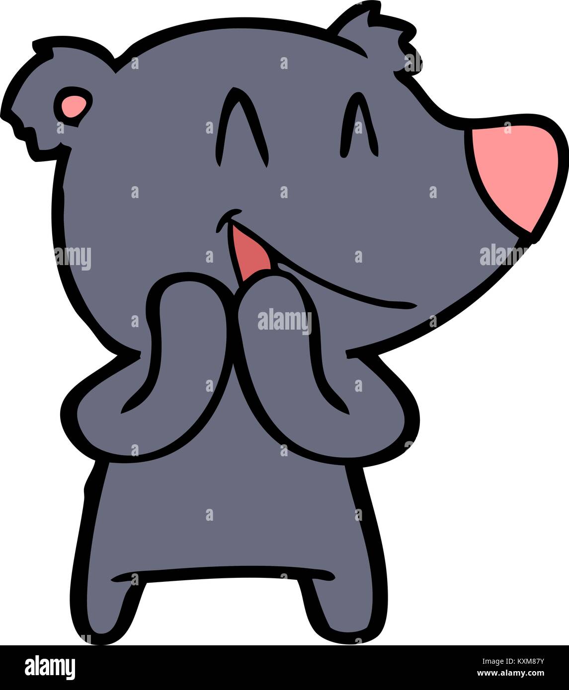 laughing bear cartoon Stock Vector Image & Art - Alamy