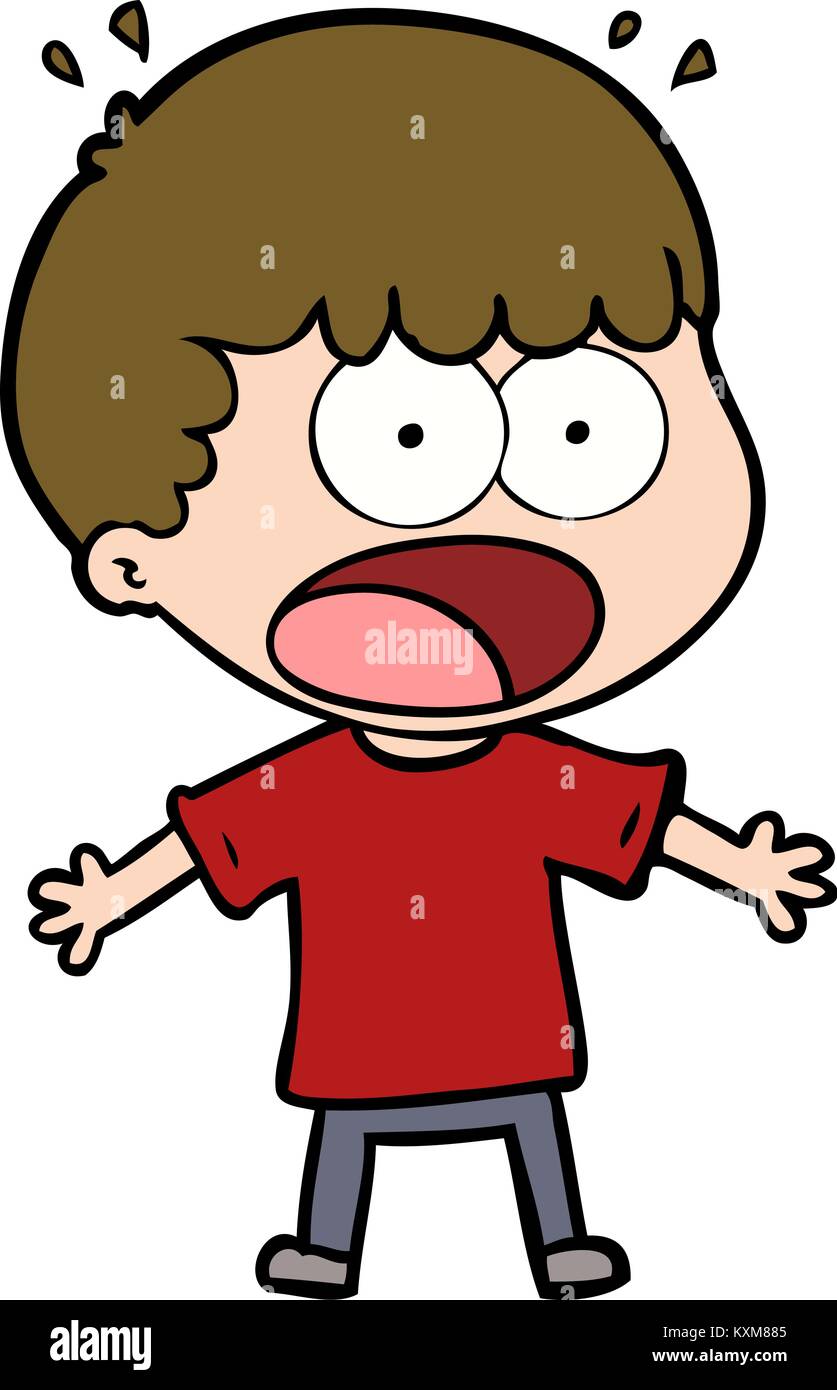 cartoon shocked man Stock Vector Image & Art - Alamy