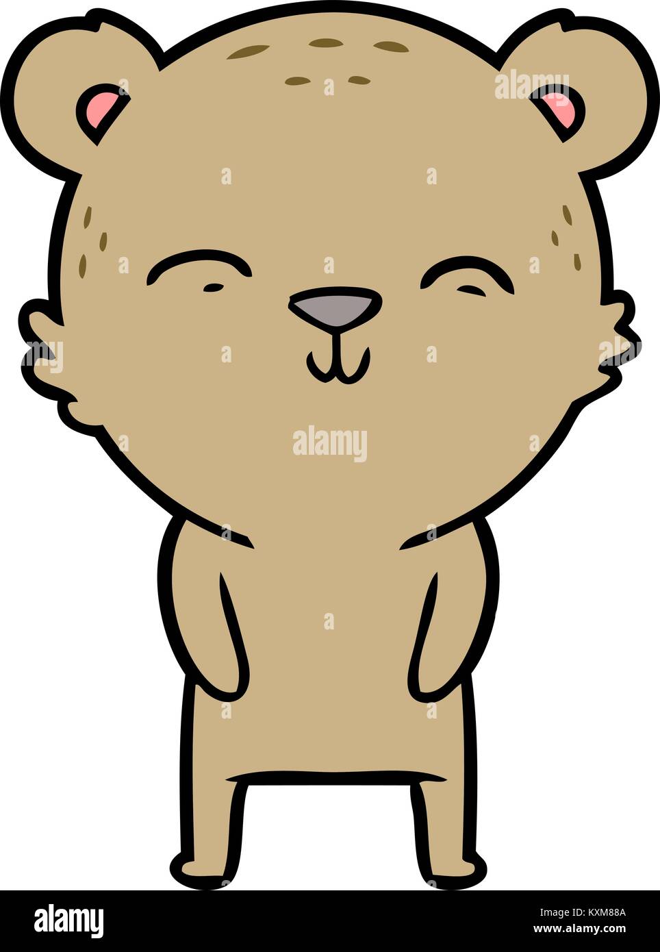 happy cartoon bear Stock Vector Image & Art - Alamy