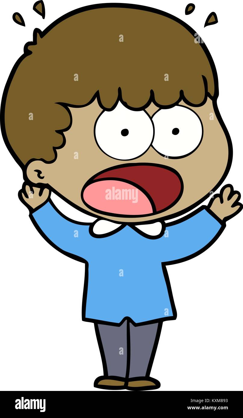 cartoon shocked man Stock Vector Image & Art - Alamy