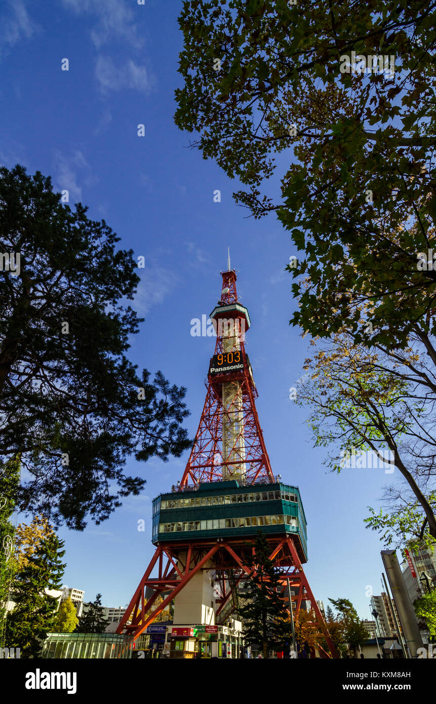 The Sapporo TV Tower, built in 1957, is a 147.2m high TV tower with an ...