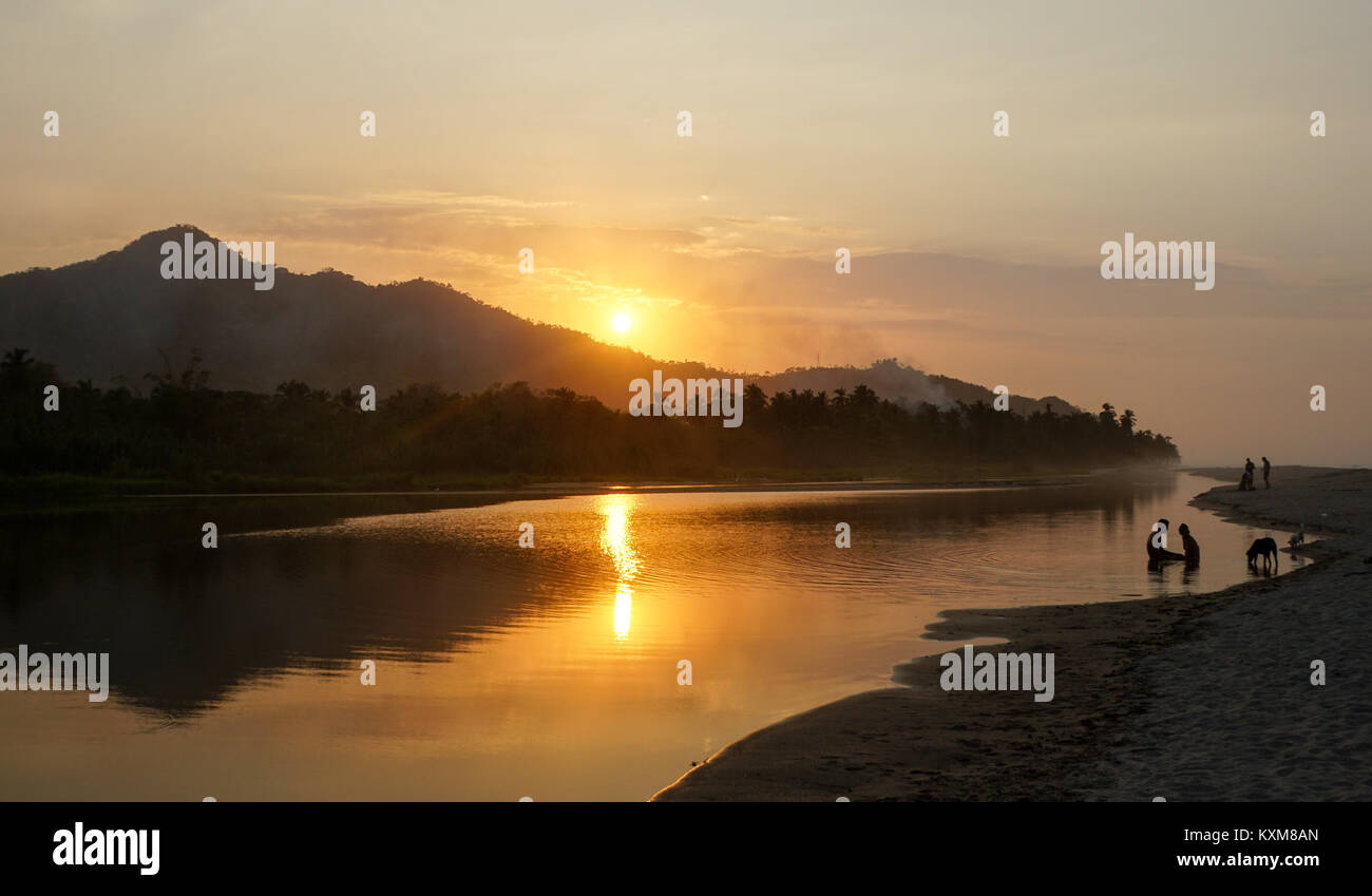 Sunset over the Palomino River Stock Photo - Alamy