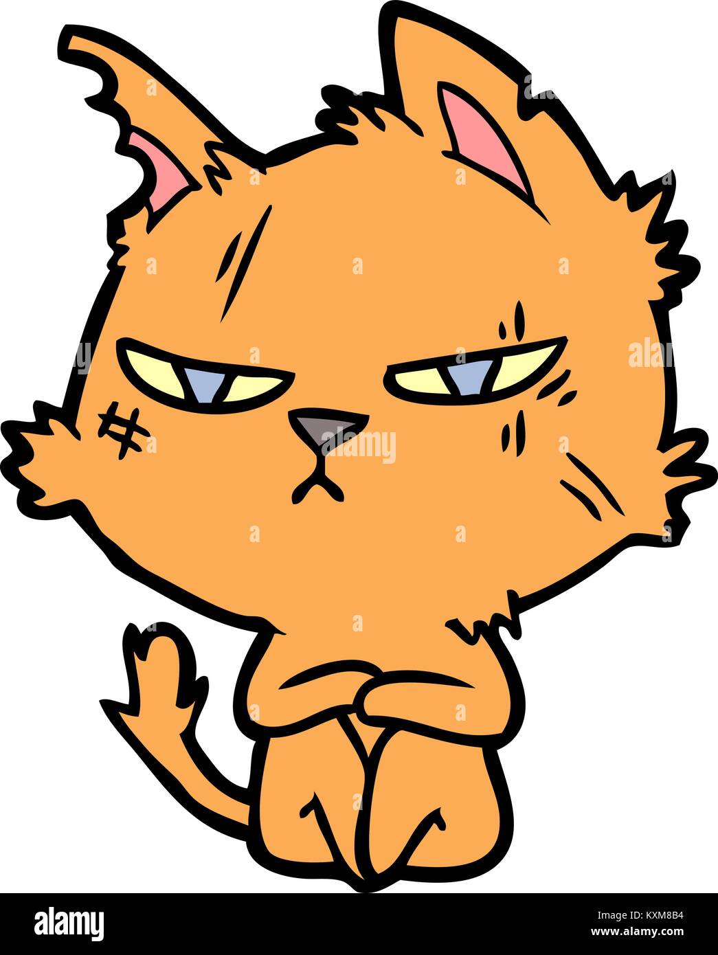 tough cartoon cat Stock Vector Image & Art - Alamy