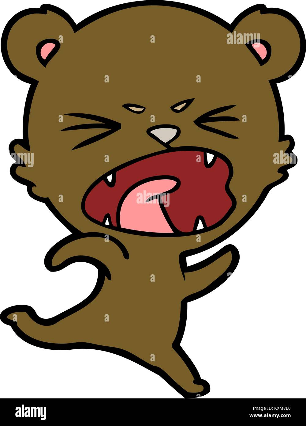 angry cartoon bear Stock Vector Image & Art - Alamy