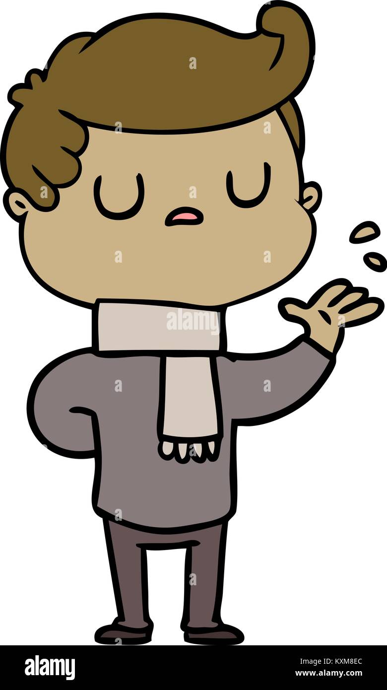 cartoon aloof man Stock Vector Image & Art - Alamy