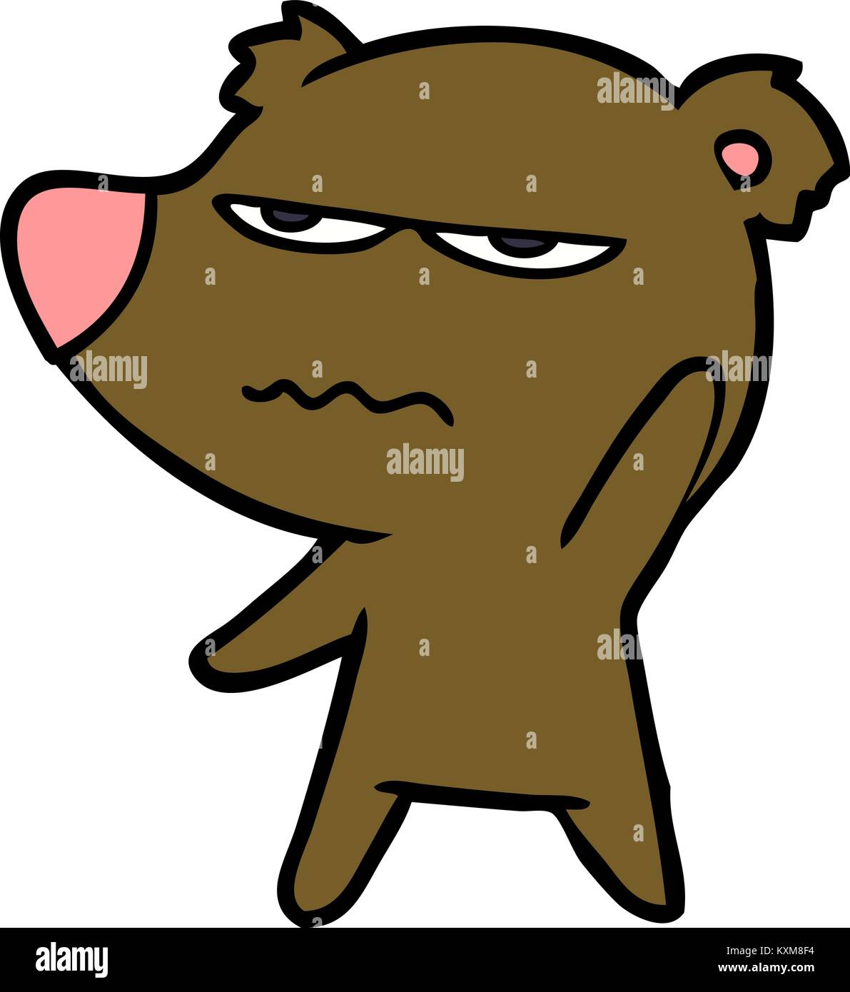 annoyed bear cartoon Stock Vector Image & Art - Alamy