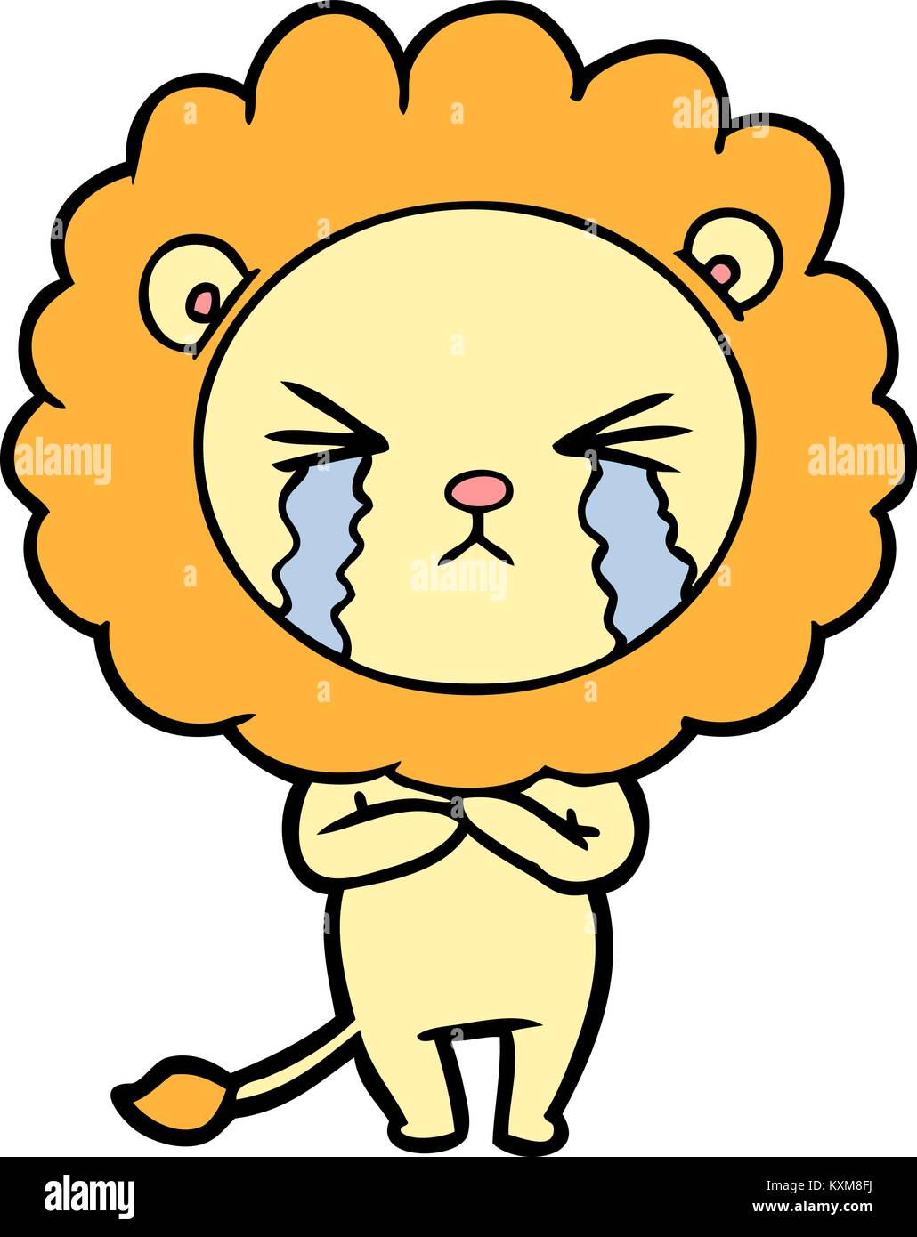 cartoon crying lion Stock Vector Image & Art - Alamy