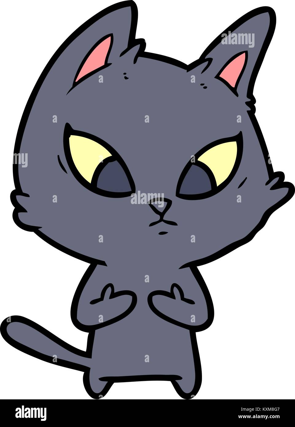 confused cartoon cat Stock Vector Image & Art - Alamy