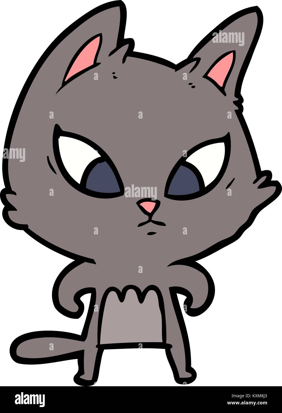 confused cartoon cat Stock Vector Image & Art - Alamy
