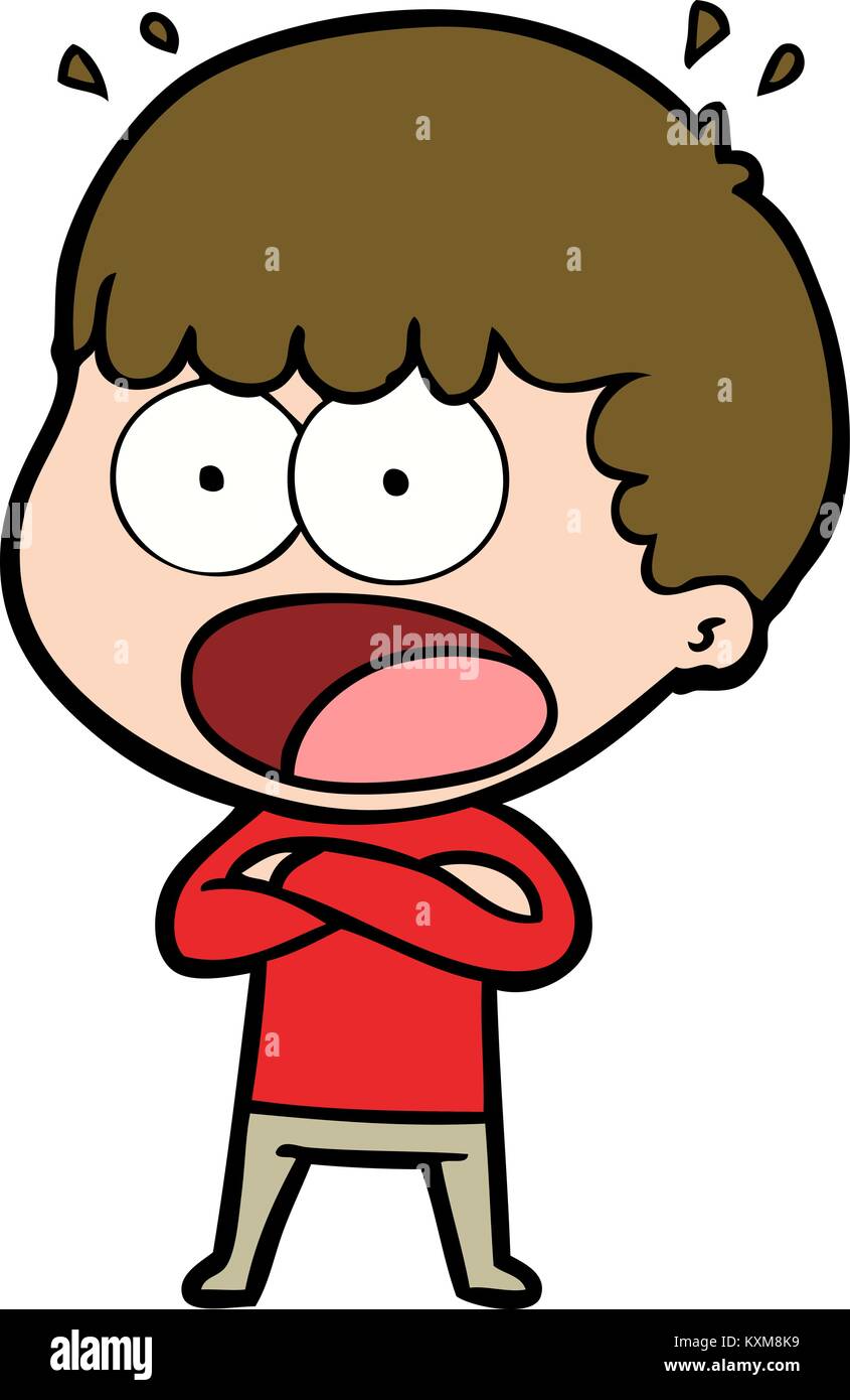 cartoon shocked man Stock Vector Image & Art - Alamy