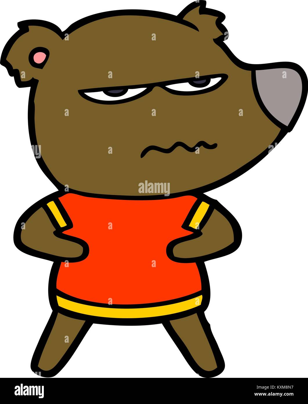 annoyed bear cartoon Stock Vector Image & Art - Alamy