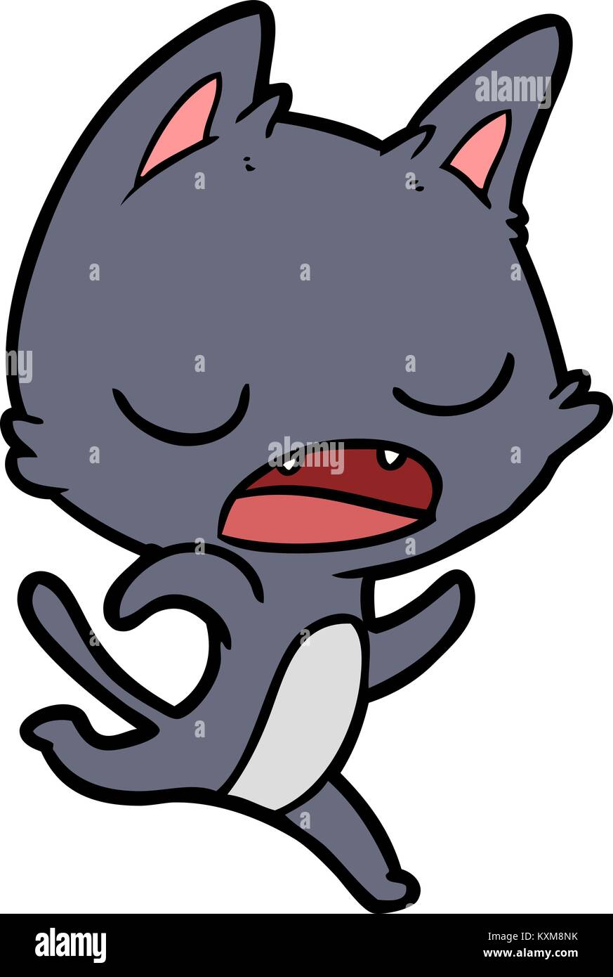 talking cat cartoon Stock Vector Image & Art - Alamy
