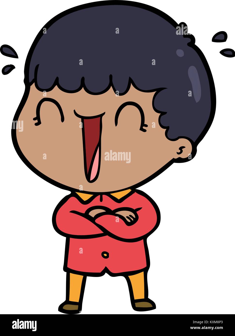 laughing cartoon man Stock Vector Image & Art - Alamy