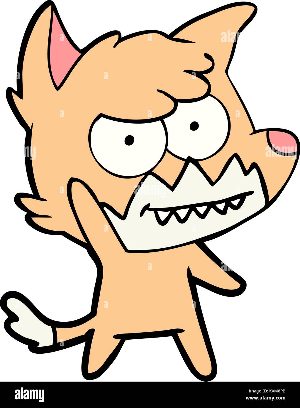 cartoon grinning fox Stock Vector Image & Art - Alamy