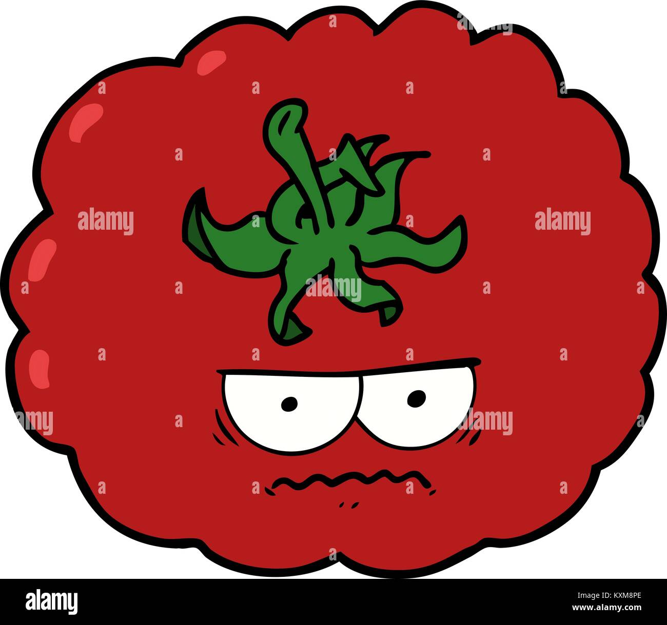 cartoon angry tomato Stock Vector Image & Art - Alamy