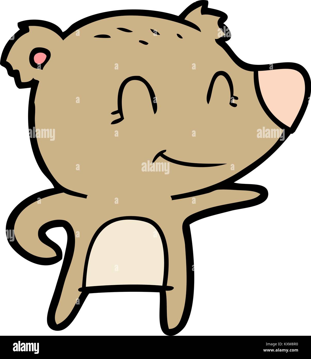 friendly bear cartoon Stock Vector Image & Art - Alamy