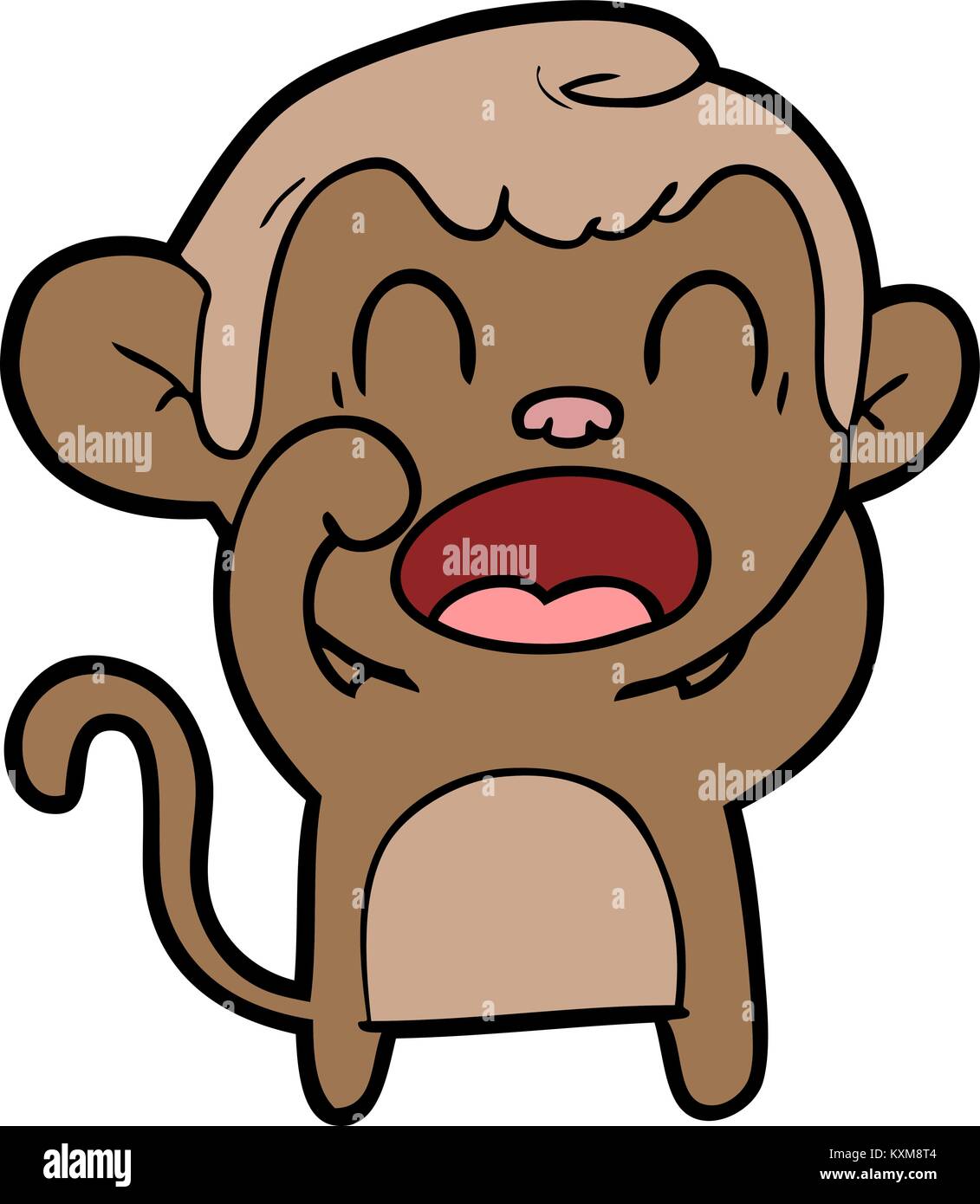 shouting cartoon monkey Stock Vector Image & Art - Alamy