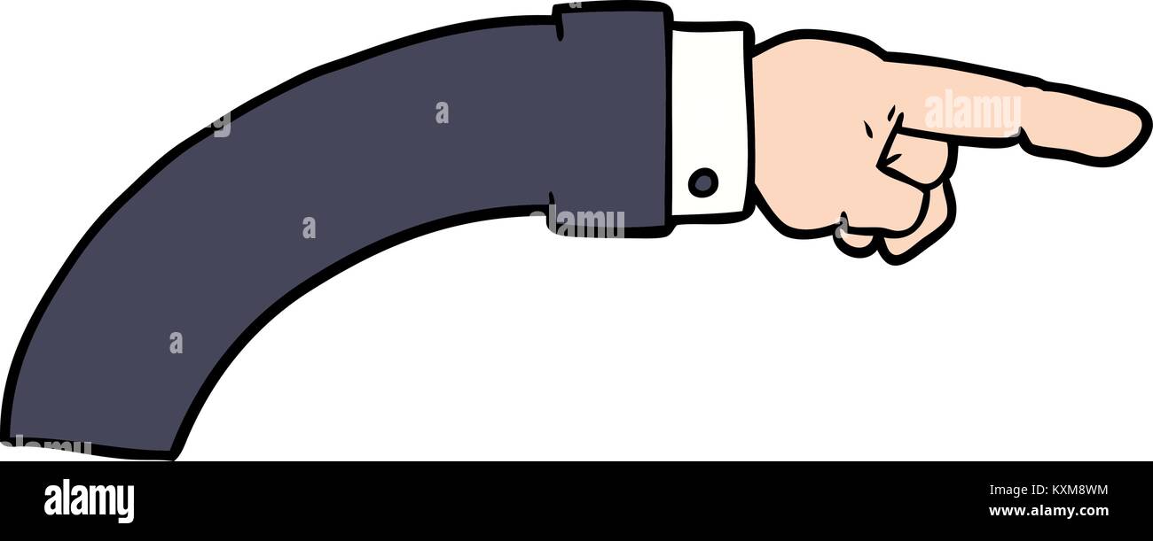 cartoon business arm pointing Stock Vector Image & Art - Alamy