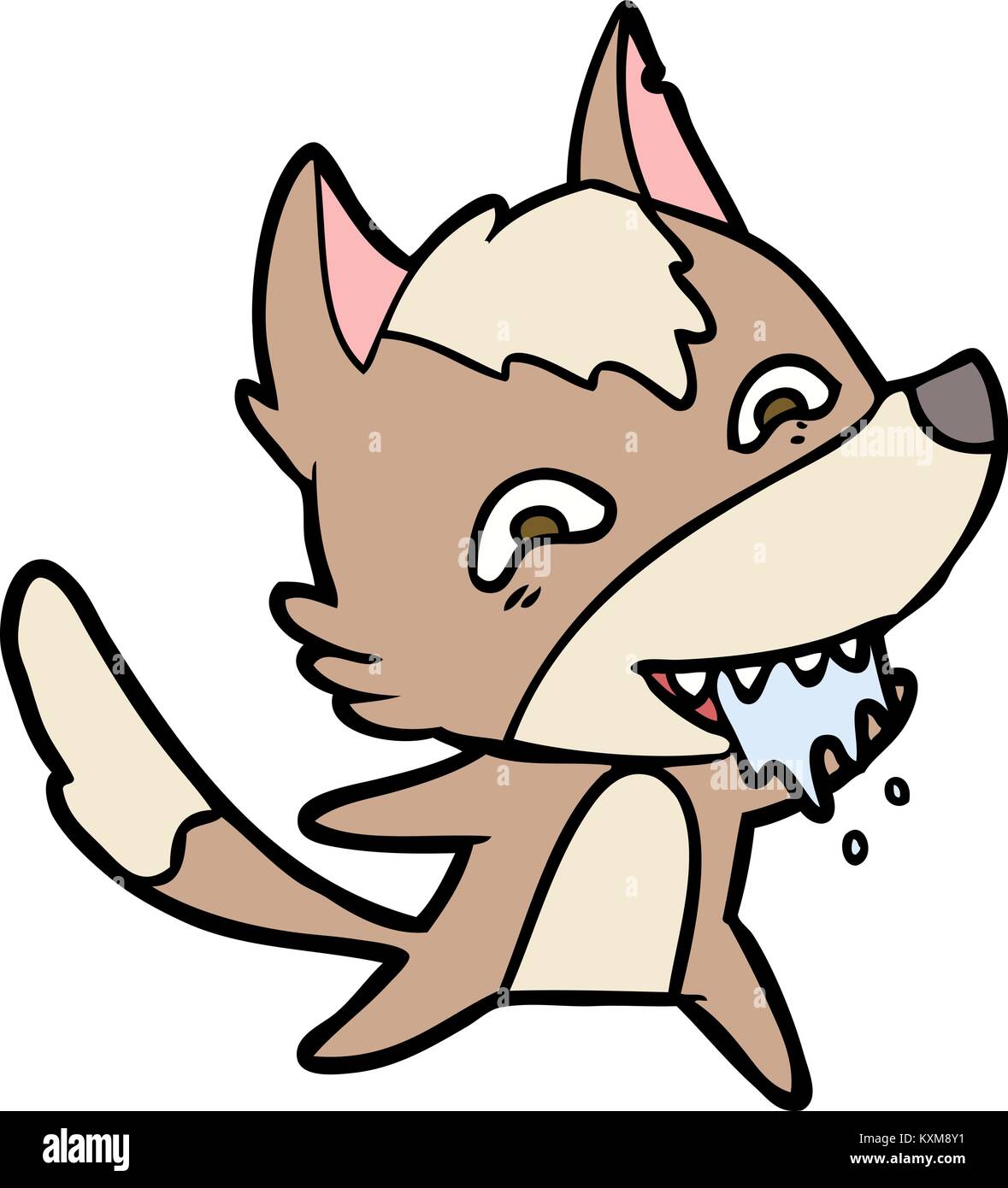 cartoon hungry wolf Stock Vector Image & Art - Alamy