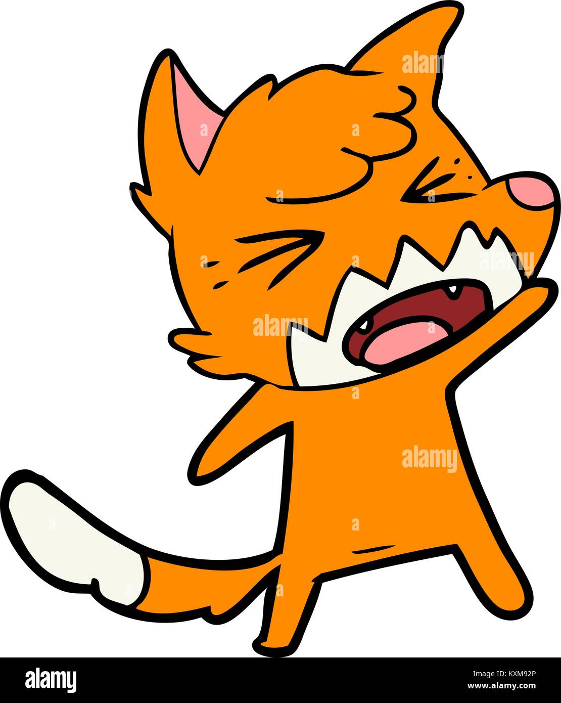angry cartoon fox Stock Vector Image & Art - Alamy
