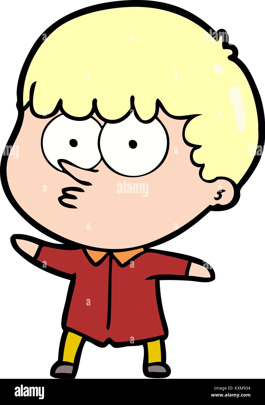 cartoon curious boy Stock Vector Image & Art - Alamy