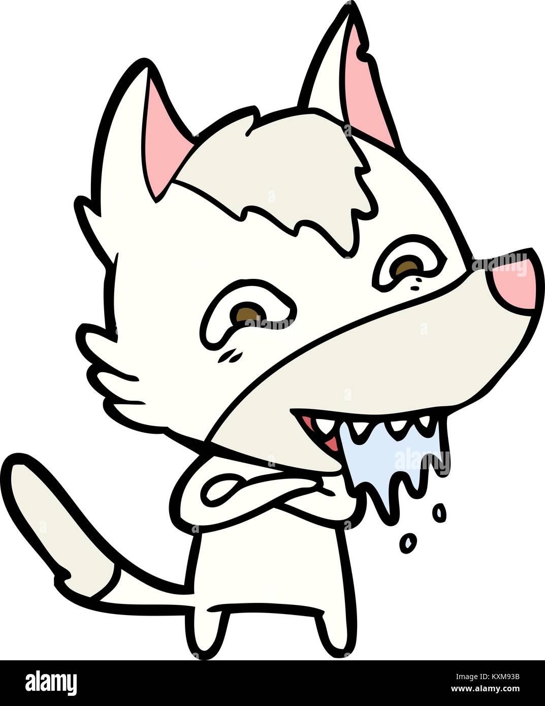 cartoon hungry wolf Stock Vector Image & Art - Alamy